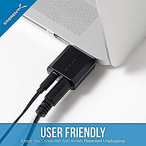 SABRENT USB External Stereo Sound Adapter for Windows and Mac. Plug and Play No Drivers Needed. (AU-MMSA)
