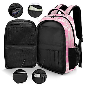 ZAACUSTOM Fashion Waterproof Personalized Book Bag with Name, Polyester Custom Bookbag Elementary School Backpack, Customize School Bag Back Pack for Girls Boys Kids with Adjustable Shoulder Straps