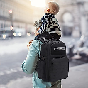 Baby Diaper Bag Backpack, Baby Bags for Boys Girls, Large Diaper Changing Backpack for Mom Dad, Durable Waterproof Maternity Hospital Nappy Bag with Stroller Straps for Men Women
