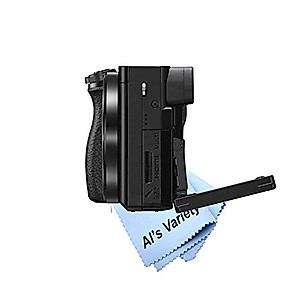 Sony Intl., Sony Alpha a6100 Mirrorless Digital Camera with 1650mm and 55210mm Lenses + 32GB Card, Tripod, Case, and More (18pc Bundle) (Renewed)
