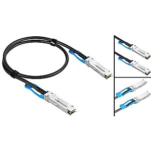 Macroreer 100G QSFP28 DAC Cable - 100GBASE-CR4 QSFP28 to QSFP28 Passive Direct Attach Twinax Copper Cable Compatible with Mellanox MCP7H00-A01, 1-Meter (3.3ft)