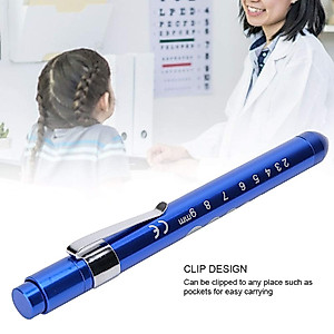 ZJchao LED Penlight Professional Portable Diagnostic Lamp Clinical Pen Ophthalmic Examination Pupil Check Pen Light for Doctor Nurse(Blue)