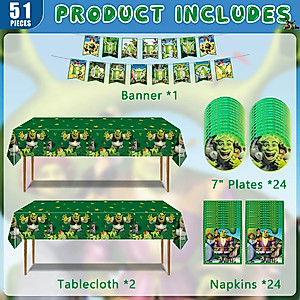 83 Pcs Birthday Party Supplies Movie Themed Party Decorations for Boys Girls, Valentine's Day Serves 40 Guests with 1 Banner, 2 Tablecloths, 40 Plates, 40 napkins