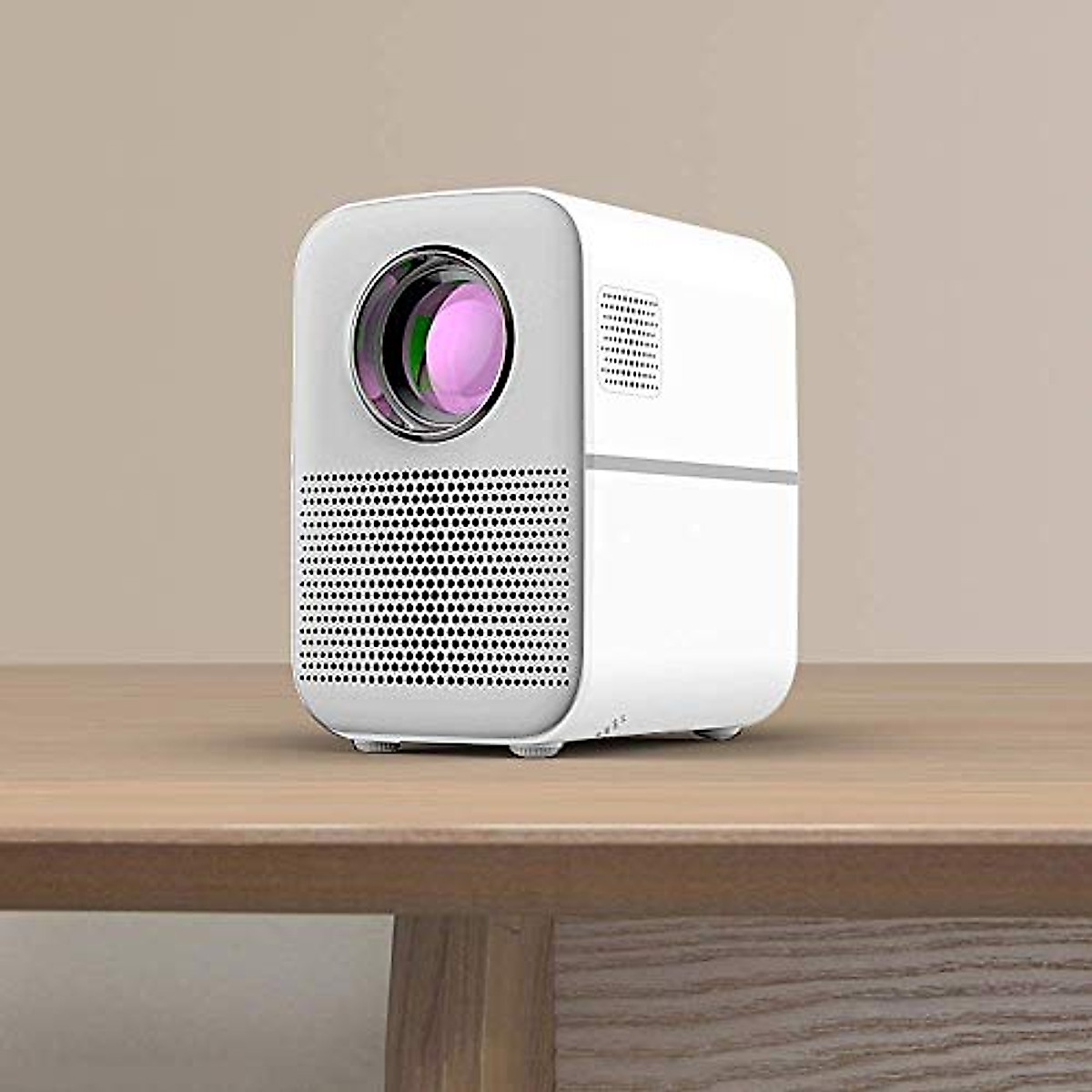 ALIZJJ Professional Native 1080P Full HD LED Projector HDMI Projector with Display Compatible TV Stick Mini Portable Projector Best Shooting Distance 0.5-3m