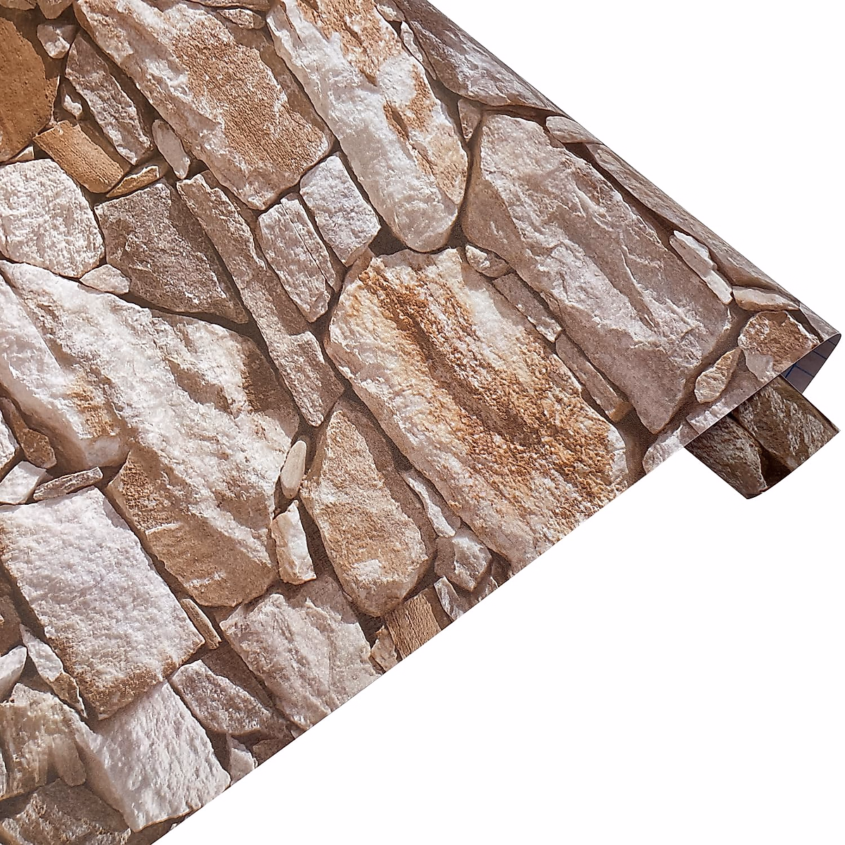 SimpleLife4U Self-Adhesive Shelf Liner Removable Contact Paper Refurbish Apartment Dorm Shop Ugly Wall, Modern Bricks, 17.7 Inch By 9.8 Feet