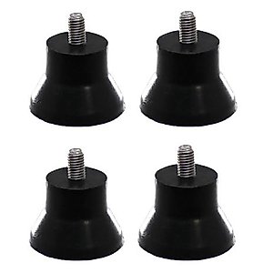 National Band Saw Company Foot, 4 Pack 8MM Thread, Fitting Berkel Slicers 827A, 829A Replaces 01-40829E-00093, 01-400827-00093, Black, US182