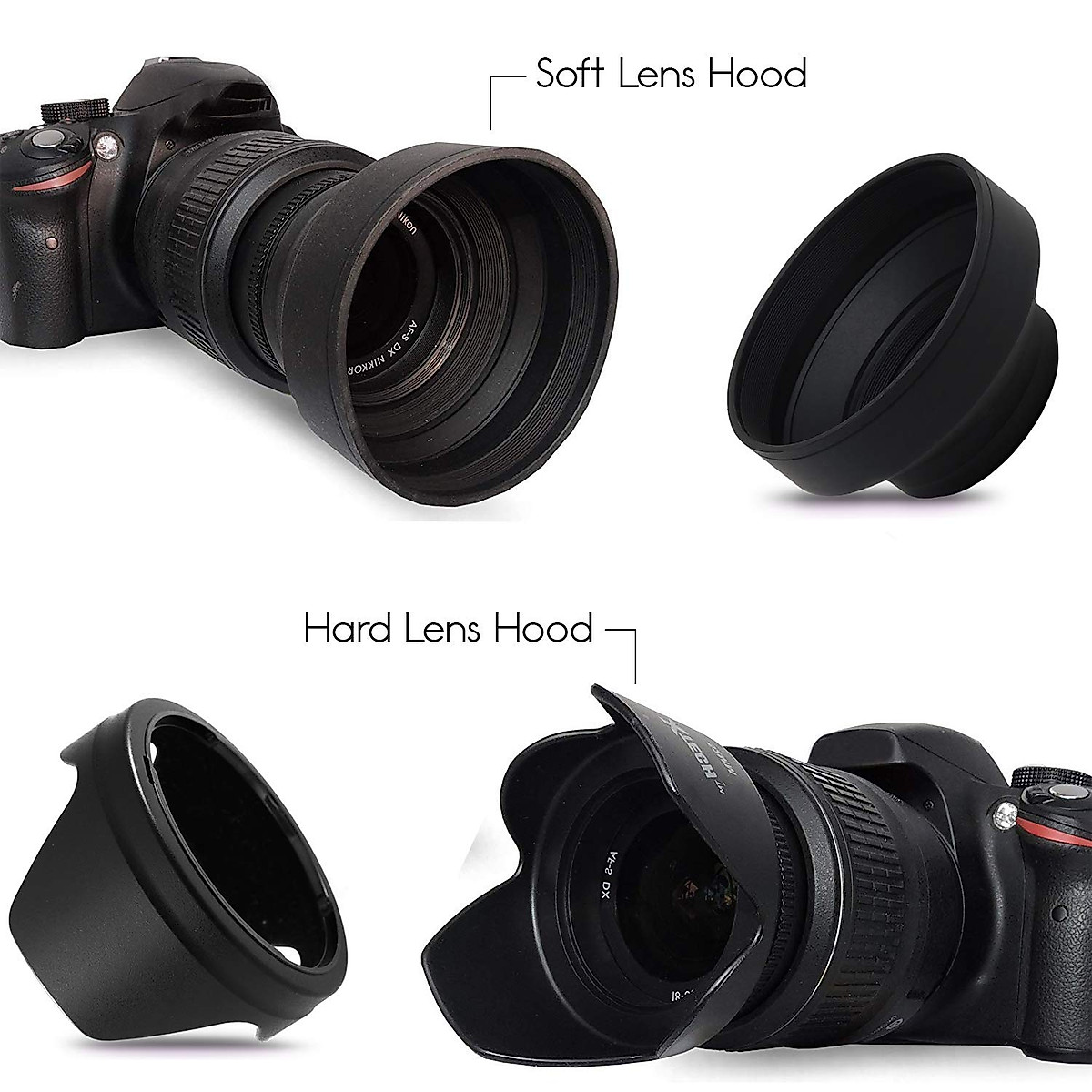 Canon EOS Rebel Accessory Kit - 58mm Lens Filter Set for T7i, T6i, T6S, T5i, T5, T4i, T3i, T3, T2i, EOS 80D, 70D, 77D, 60D, 5D, 5D Mark III, 1200D, 1100D, 100D, SL1, M3, M2, M, Xsi, XTi, XT