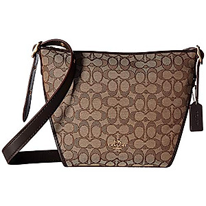 COACH Small Dufflette in Signature Li/Khaki/Brown One Size