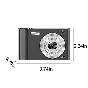 Yanvan 4K Digital Camera for Students,Teens,Beginners Gifts - 16X HD Children's Compact Digital Video Camera for Photography Vlogging Youtub-e with Electronic Anti-Shake Full HD 1080P