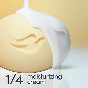 Dove Beauty Bar Soap Shea Butter 4 Count for Nourished, Radiant Skin, Enriches Skin 3.75 oz
