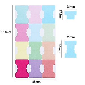 Index Label Sticker Writable 10sheet/120pcs Self-Adhesive Paper Tabs Notebook Repositionable Planner File Tabs Book Pages Markers