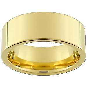 Custom Jewelry 9mm Gold Tungsten Carbide Rings Size 5 1/2