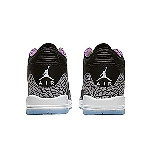 Jordan Air Jordan 3 Retro SE (Big Kid) Black/White/Electric Green/Violet Shock 6 Big Kid M