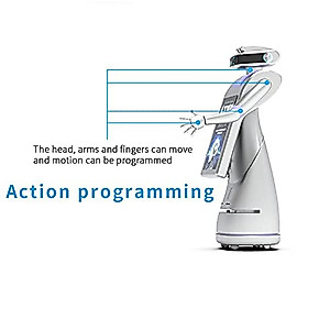 Aobo Human Size Service Robot, Hotel Reception Robot, Artificial Intelligence Robot, Used for Public Areas of Hotel Shopping malls, Automatic Driving, Guidance and Voice Explanation