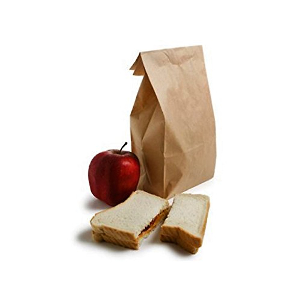 Green Direct Perfect Durable Brown Paper Lunch Bags Size Large for All Ages Pack of 100