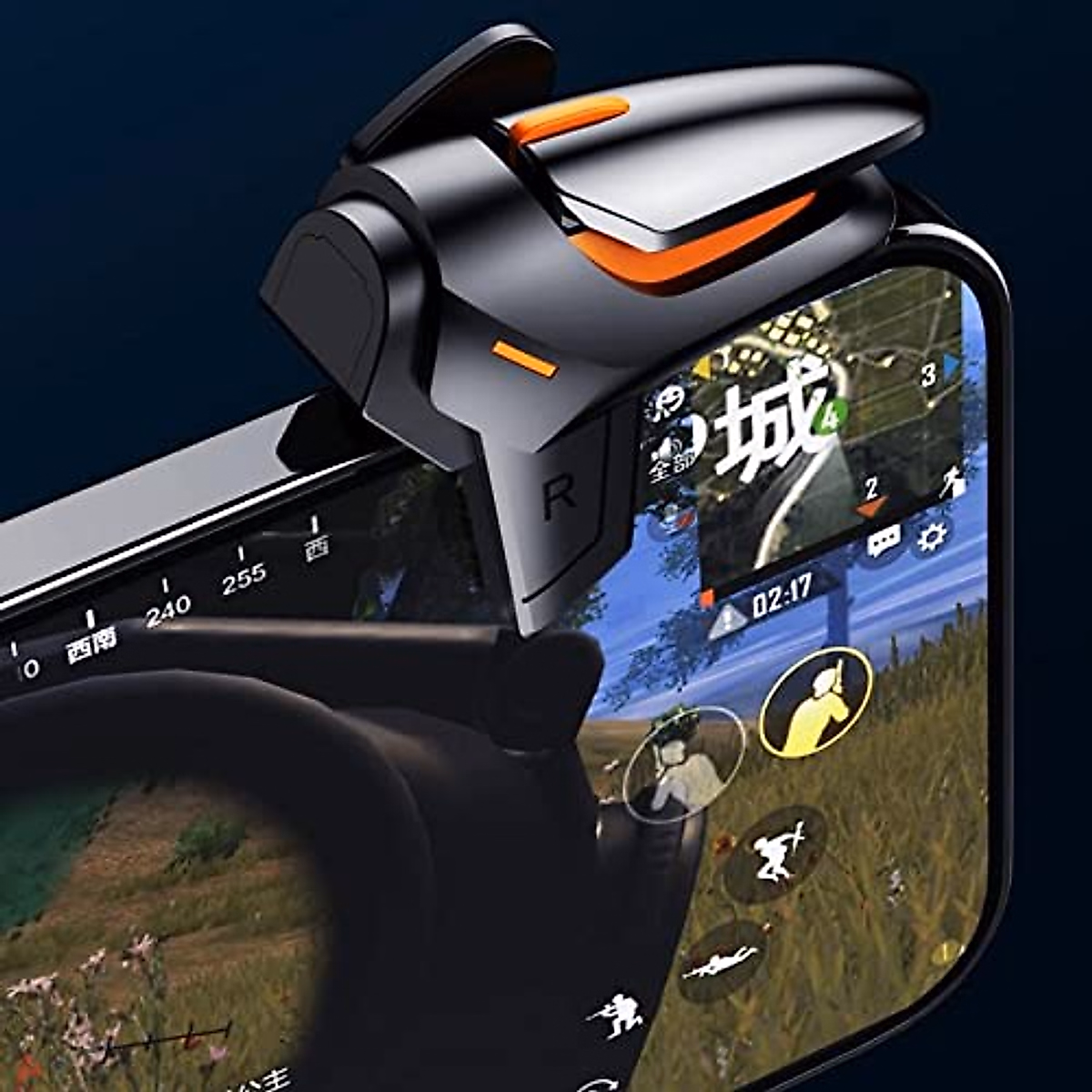 BoxWave Gaming Gear for Doogee S35T (Gaming Gear by BoxWave) - Touchscreen QuickTrigger Auto, Trigger Buttons Autofire Gaming Mobile FPS for Doogee S35T - Jet Black