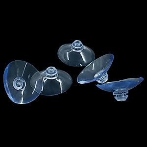 PHITUODA 50 Pack Small Suction Cups 40mm, Suction Cups with Holes for Glass Table Tops,Prevent Table Tops Sliding and Home Decoration