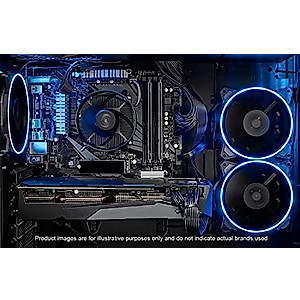 Skytech Gaming Azure Gaming PC Desktop – Intel Core i3 10105F 3.7 GHz, NVIDIA GTX 1650, 500GB NVME SSD, 16GB DDR4 RAM 3200, 650W Gold PSU, 11AC Wi-Fi, Windows 11 Home 64-bit