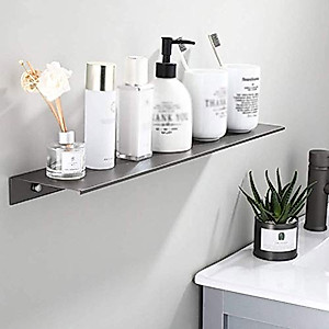 Bathroom Shelf Shower Shelf Bracket, Wall Mounted Anti Rust, Aluminum Alloy Bathroom Shelf Storage Shelf Floating Shelf Storage