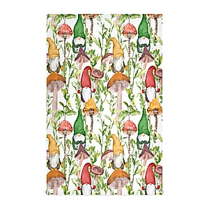 Kigai Mushroom Gnomes Kitchen Towels Set of 4, Ultra Soft Absorbent Dish Towels Bathroom Hand Towels Reusable Cleaning Cloths Tea Towels 28 x 18 Inch