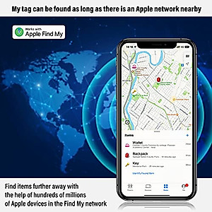 MICFLIP Key Finder (White, 1-Pack), Android Not Supported, Works with Apple Find My (iOS Only), Key Finder, Bluetooth Tracker for Earbuds and Luggage, Phone Finder, Waterproof