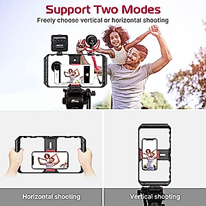 ULANZI U Rig Pro Smartphone Video Rig, Filmmaking Vlogging Case, Phone Video Stabilizer Grip Tripod Mount for Videomaker Film-Maker Video-grapher with Cold Shoe Mount for iPhone Samsung and More