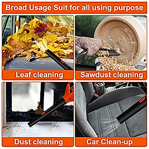 Cordless Leaf Blower,20V Handheld Electric Leaf Blower with 2 x 2.0Ah Battery & Fast Charger, 2 Speed Mode, Lightweight Battery Powered Leaf Blowers for Lawn Care, Patio, Yard, Sidewalk