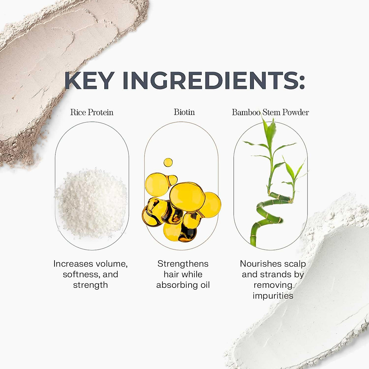 The Earthling Co. Dry Shampoo - Non Aerosol Volumizing Powder for Oil - Natural, Organic Ingredients for Brown and Black Hair - Talc-free formula with Rosemary Oil and Biotin (Dark Hair, 2.6 oz)