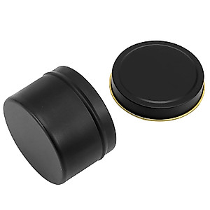 MUKLEI 24 Pieces 8 Oz Candle Tins Black Candle Tin Cans with Lids, Empty Candle Container Candle Jar, Metal Round Containers for DIY Candle Making, Arts & Crafts, Storage and Holiday Gifts