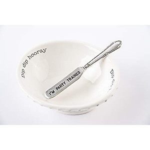 Mud Pie Dip Bowl Set, Hooray, 2" x 6"