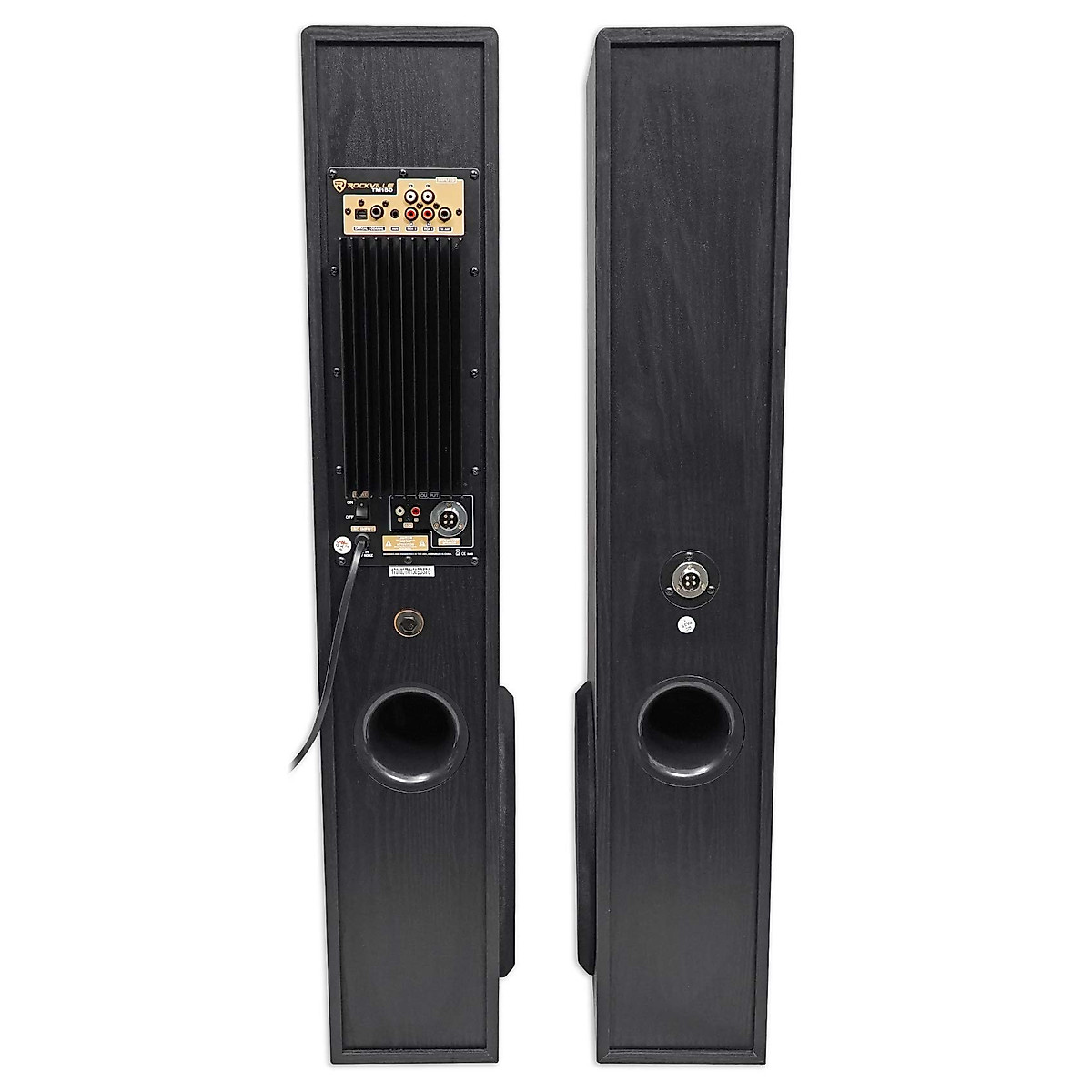 Rockville TM150B Black Home Theater System Tower Speakers 10" Sub/Bluetooth/USB