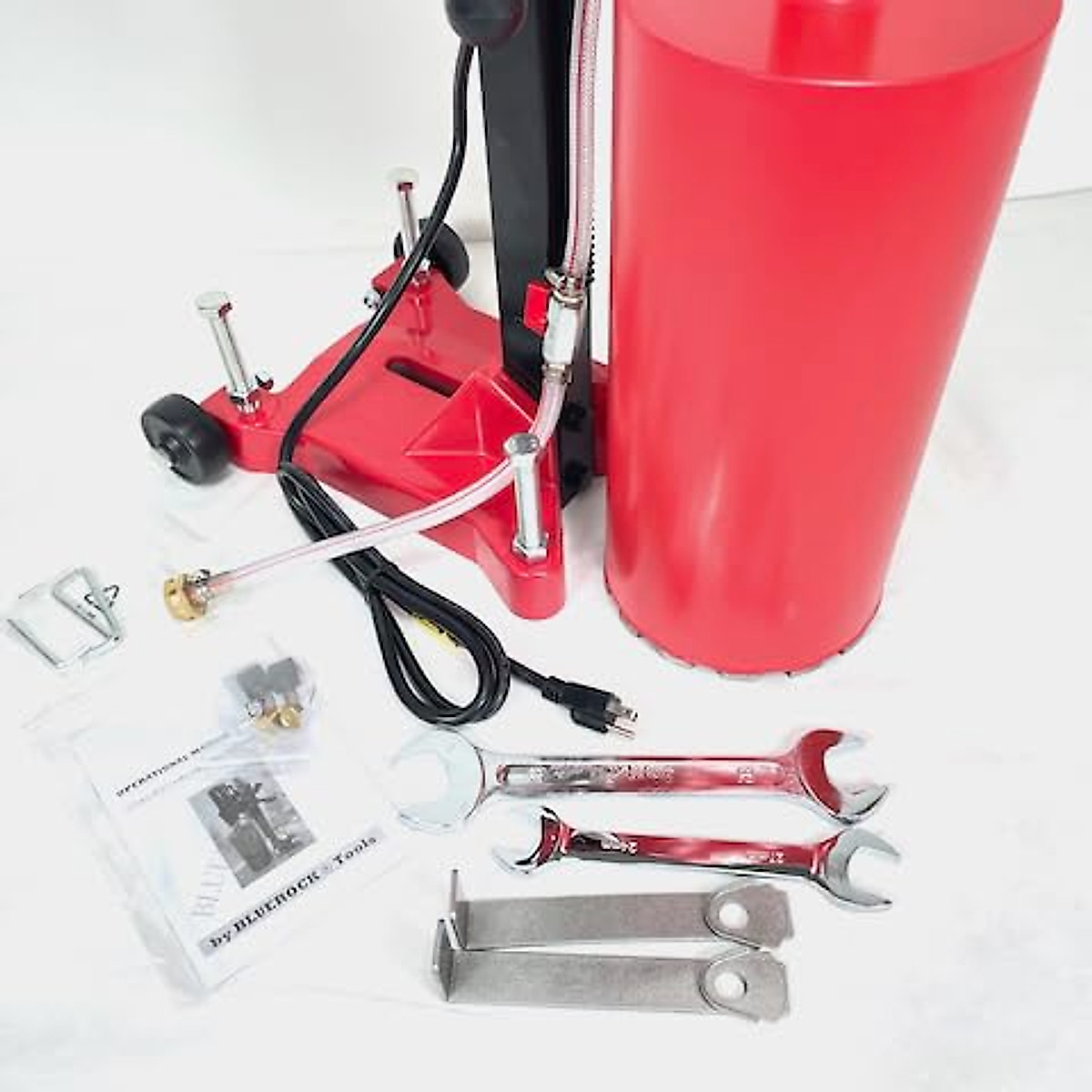 BLUEROCK Model 8Z1RB Concrete Core Drill with Rolling Base Stand 2400W Asphalt Masonry Diamond Drilling