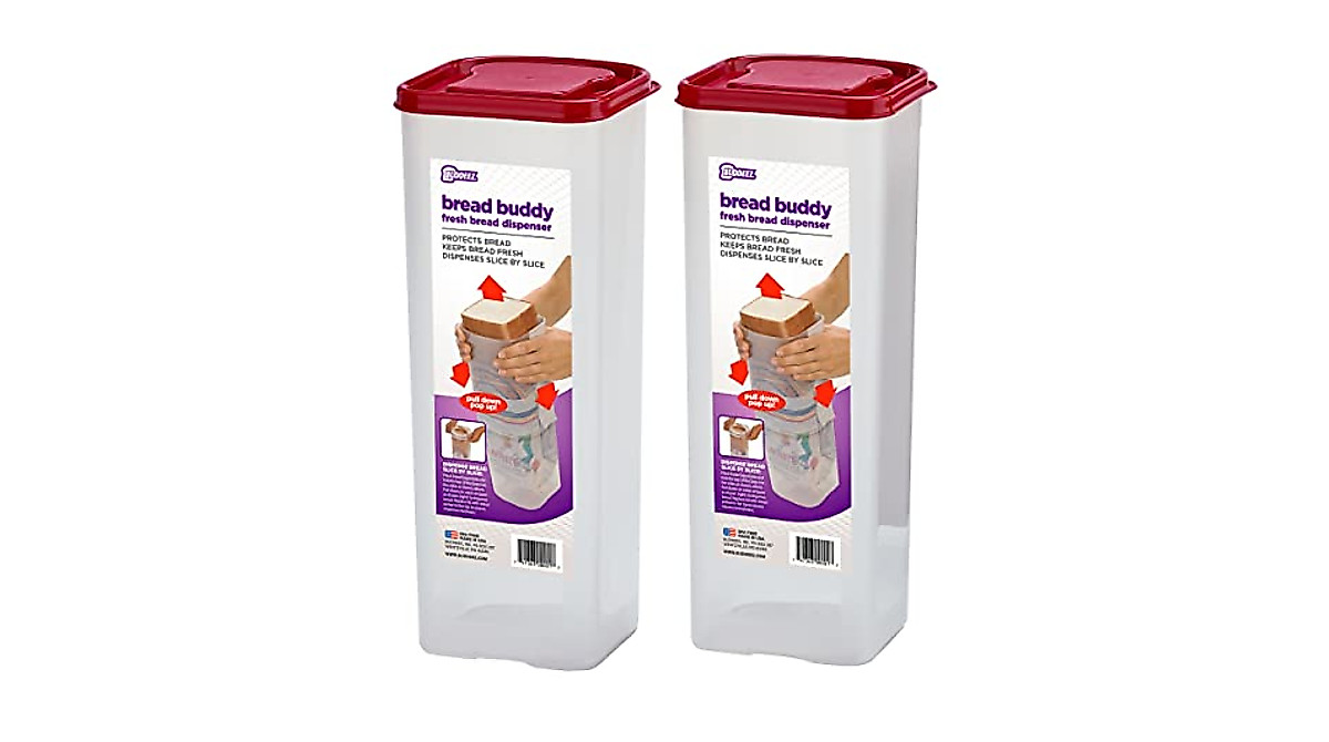 Buddeez Bread Buddy 2 Pack Keep Bread Fresh & Space-Saving