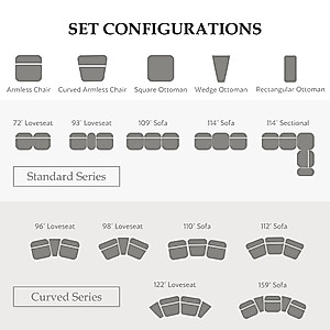 Furniture of America Tatiana Modern Chenille 2-Seater Modular Sectional Sofa with Adjustable Backrest for Living Room, Office, Free-Combined, FSC & Oeko TEX Certified, White