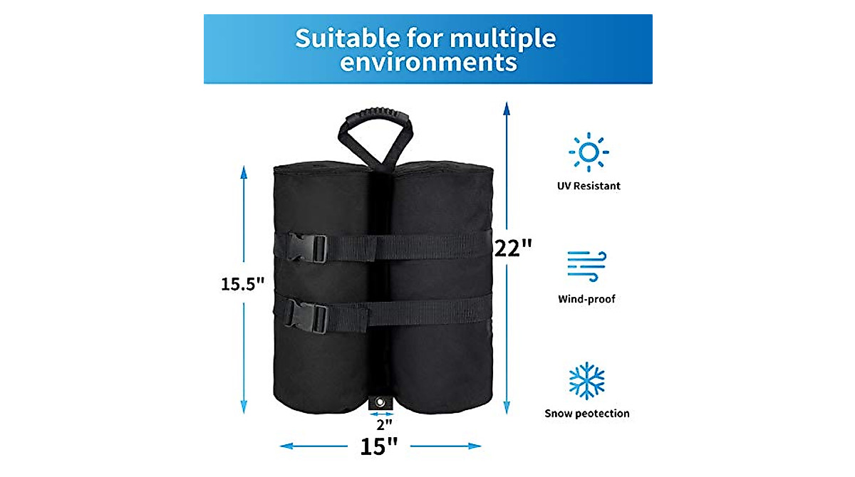 Durable Plus Size Canopy Weight Bags – Enhance Stability