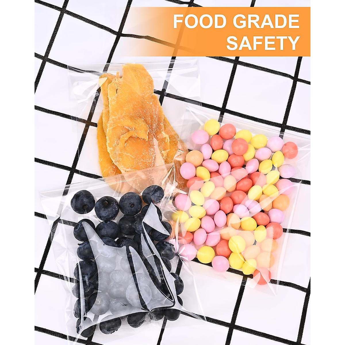 300 Pcs Self Adhesive Cookie Bags, 4x6 Inches Self Sealing Cellophane Bags, Clear Resealable Cellophane Bag for Packaging, Cookies, Gifts, Candy, Food