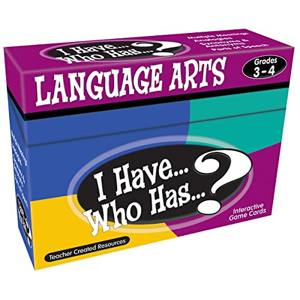 Teacher Created Resources Grade 3-4 I Have Language Arts Game