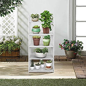 Shoe Cabinet Rack,Shoe Rack with White Chic Hollow Shoe Closet Wood Plastic Plate Baroque Storage Organizer Stand Shelf Holder Space Saving (5 Tier)