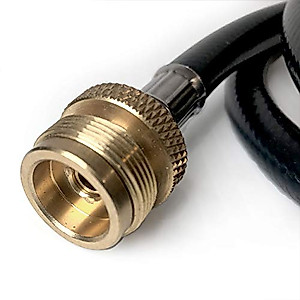 Ignik Refillable Gas Growler Propane Tank with Adapter Hose (5-Pound)