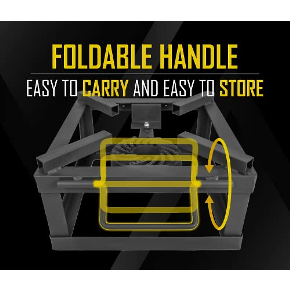 CONCORD 12" THE BLOCK BURNER Single Propane Outdoor Burner. 100,000 BTU Great for Home Brewing, Camping, Tailgating, and More!