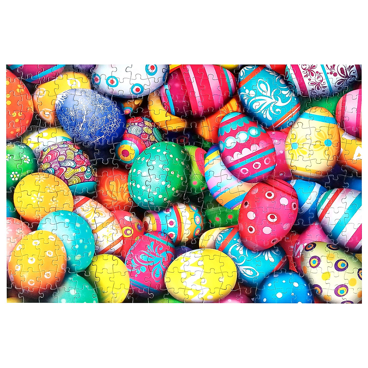 JOYIN 300 Large Piece Jigsaw Puzzle (21.25 x 15 inches) Eggcellent for Easter Party Favors Plush Easter Basket for Baby, Toddler & Kids of All Ages