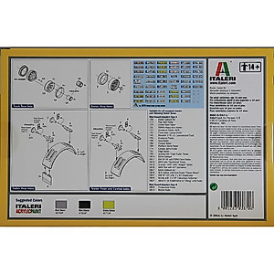 Italeri 3870 Wheels Rims And Mud Guards, - 1:24 Scale Truck Model Kit Parts