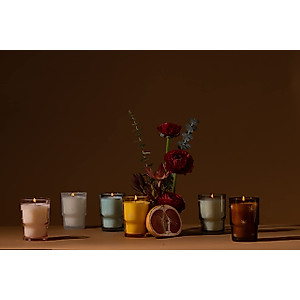 Paddywax Luxury Scented Candles | Vintage MCM Collection Noel Glass Jar Candle, 5.5-Ounce, Cranberry Rosé