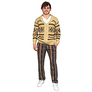 Costume Agent The Dude Lebowski Movie Character Pajama Pants Halloween Costume Cosplay Multicolor