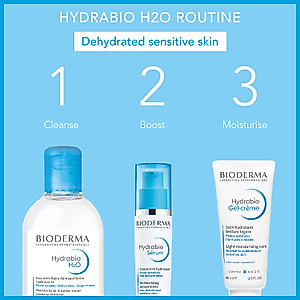 Bioderma - Hydrabio H2O - Micellar Water - Cleansing and Make-Up Removing - for Dehydrated Sensitive Skin , 8.45 Fl Oz (Pack of 1)