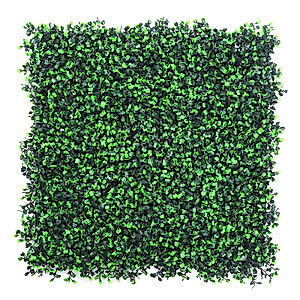 Grooy 10PCS Boxwood Panels, 10"x10" Grass Wall, Plant Wall, Grass Backdrop Wall, Privacy Screen, Sun Protected Green Wall Decor Outdoor, Indoor, Garden, Backyard and Décor