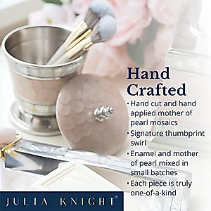 Julia Knight Classic 5.5" Covered Canister Snow Bath Collection, One Size