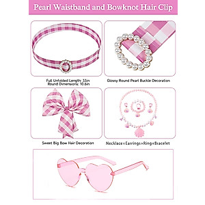 MSSmile-FANKID Girls Pink Costume Strap Dress Girls Pink Movie Cosplay Halloween Party Favors Outfit Clothes(4-5Year/110cm,Kid-2)