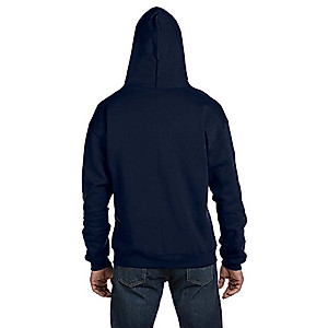 Champion Adult 50/50 Full-Zip Hooded Sweatshirt, Navy, Large