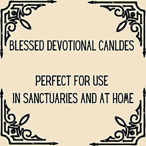 Glass Assorted Religious Candle, White, Case of 12 (1)